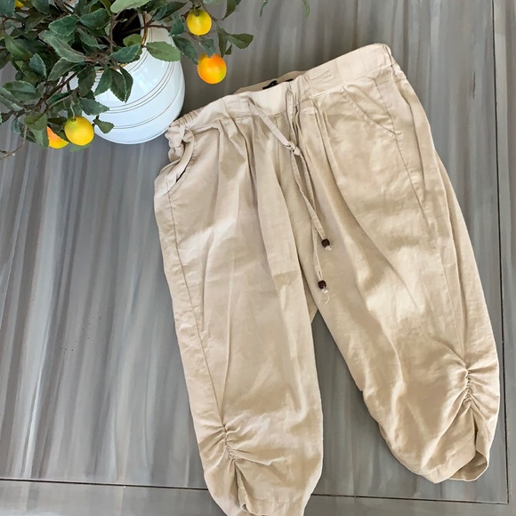 Sound/Style | Pants & Jumpsuits | Soldsoundstyle Crop Linen | Poshmark